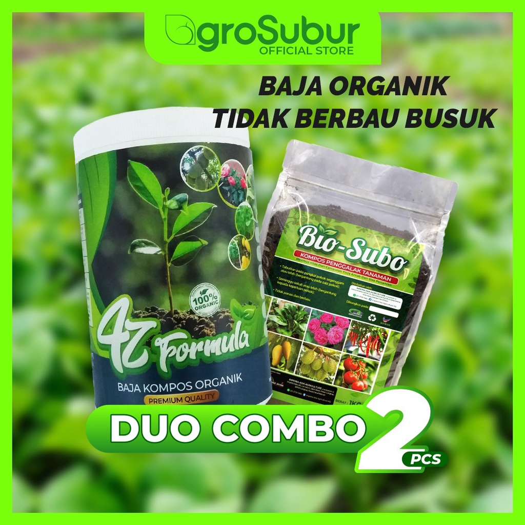 [Duo Combo 2kg] 4Z Formula + Bio Subo | Baja Organik Premium | Pokok ...