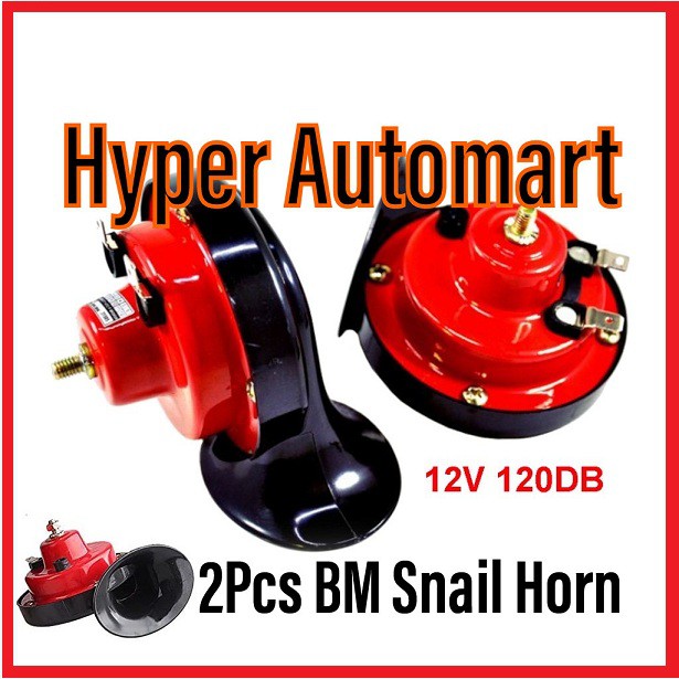 Car Motorcycle Universal Type R Snail Horn BM Horn 12V Kereta Motosikal ...