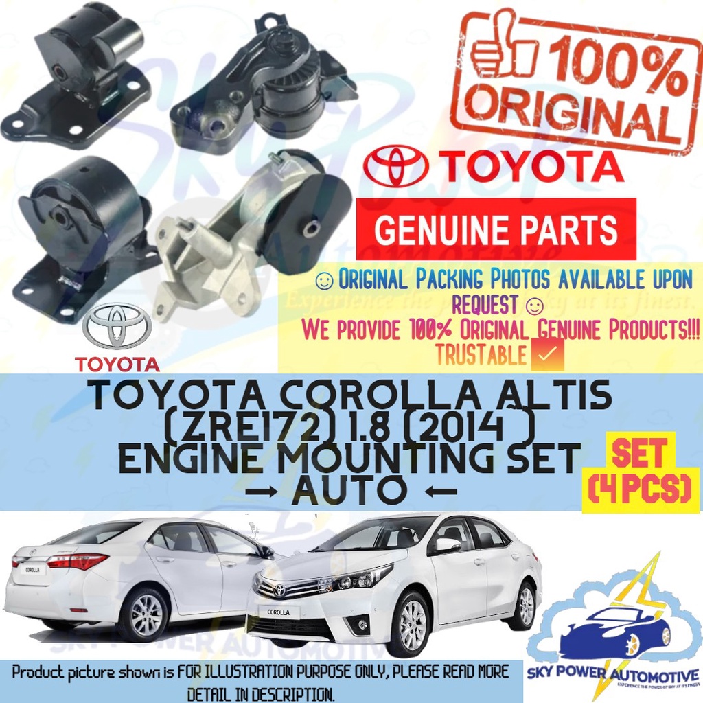 TOYOTA COROLLA ALTIS ZRE172 1.8 / ZRE173 2.0 (2014~) AUTO 100% ORIGINAL ...