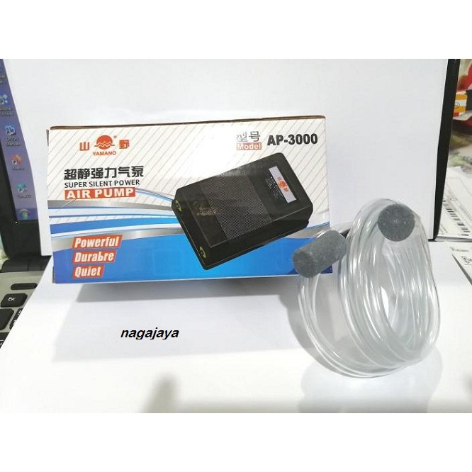 MESIN YAMANO AP 3000 2 hole air bubble machine aerator pump package ...