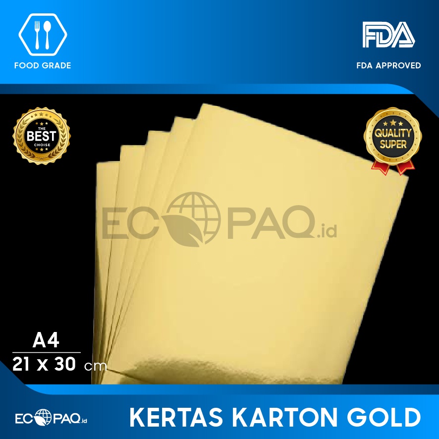 Gold Cardboard - Gold Paper - Gold Paper -21x30 cm (A4) (22lb) | Shopee ...