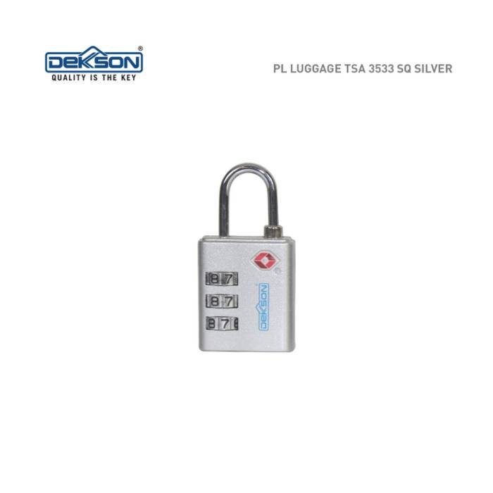 Dekkson Padlock Lugage TSA 3533 SQ Silver | Shopee Malaysia