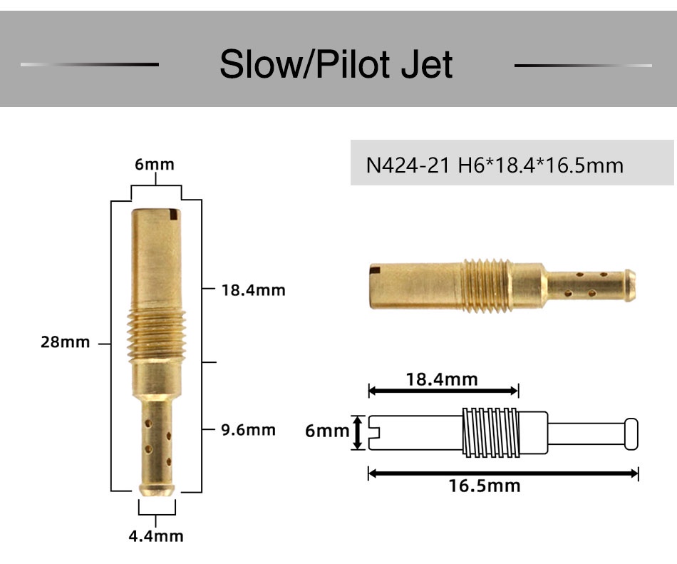 10 Pcs/Set Slow/Pilot Jet Main Jet For PWK Keihin OKO CVK Mikuni KOSO ...