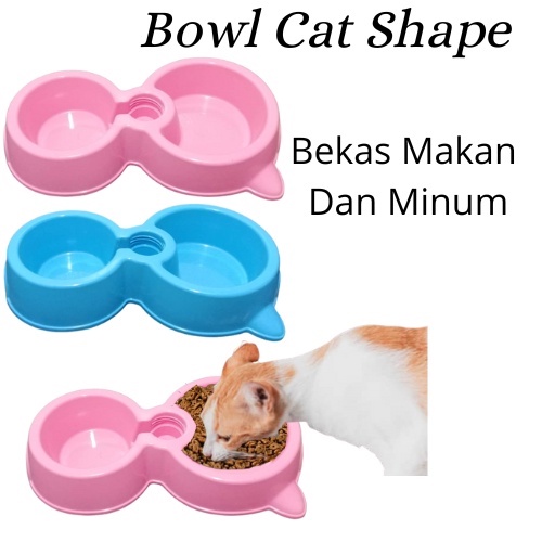 Bekas Makan Kucing/ Mangkuk Tempat Letak Makanan/ Food Dispenser Pet ...