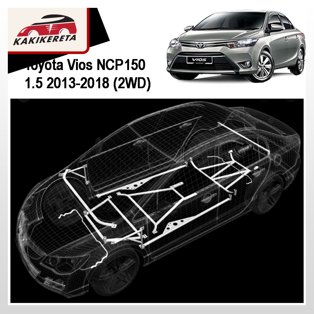 Toyota Vios NCP150 1.5 2013-2018 (2WD)(5-Speed/7-speed CVT-i) 100 ...