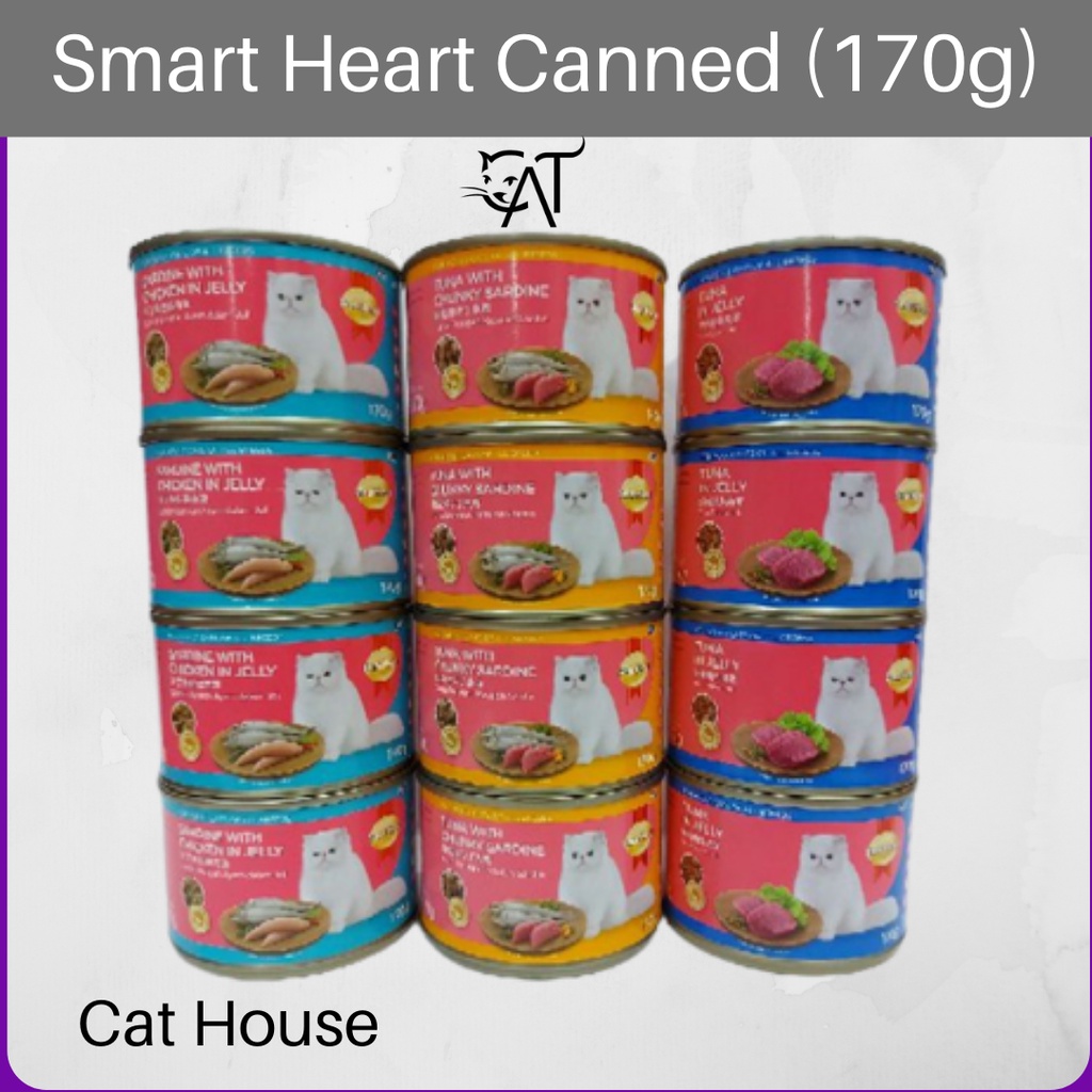 Smart heart 170g smartheart tin cat canned cat food makanan kucing ...