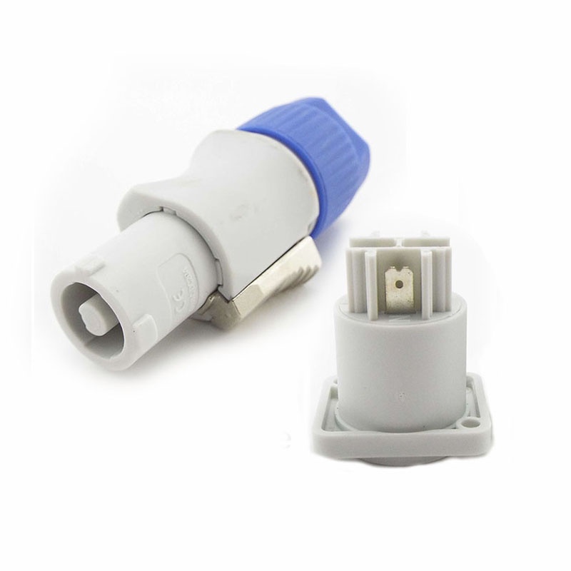 3pin Powercon Connector Lockable Cable Male Female Chass Socket for ...