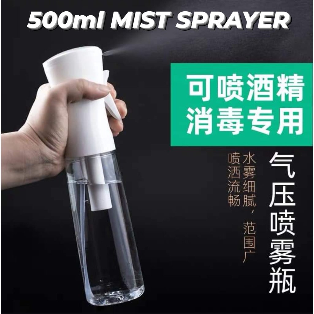500ml Mist Sprayer Alcohol Disinfection Face Mist Spray Bottle Hand ...