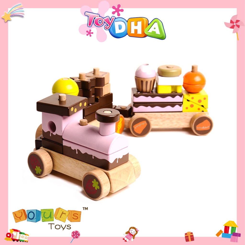 YOURS Wooden Desert Train Educational Toys Kids Montessori Building ...