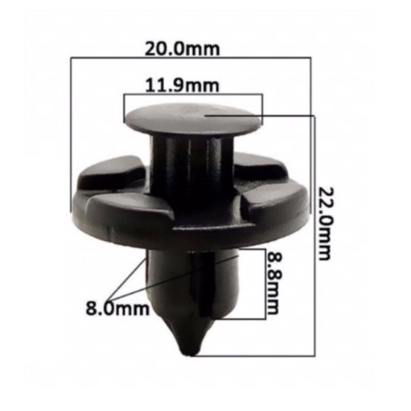 Perodua Myvi/Viva/Axia Fender Under Shield Clips car rivet bumper ...