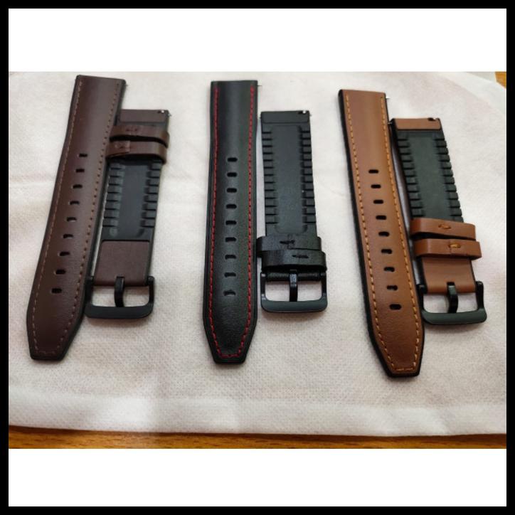 Rubber Leather Strap Clock Strap For Fossil Smartwatch Gen 4 5 22Mm ...