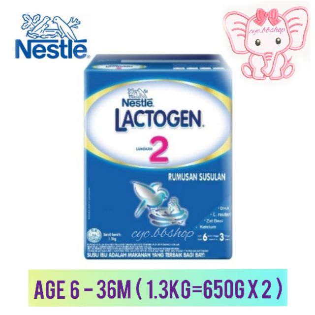 NESTLE Lactogen Step 2 1.3kg | Shopee Malaysia