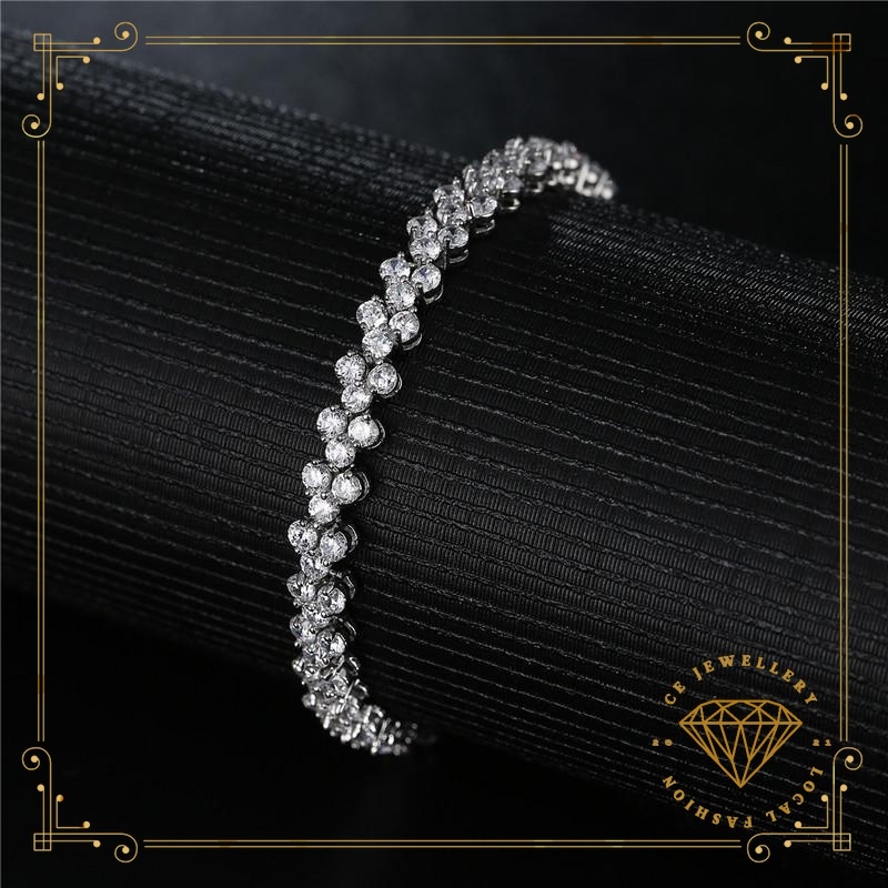 [Ready Stock] Gelang Tangan Diamond Perempuan Bracelet Emas Bangles ...