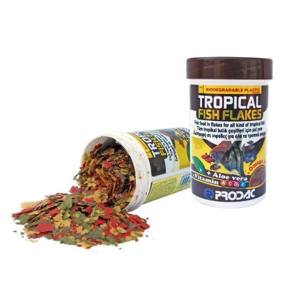 Prodac Tropical Fish Flakes 50g suitable for tropical fish | Shopee ...