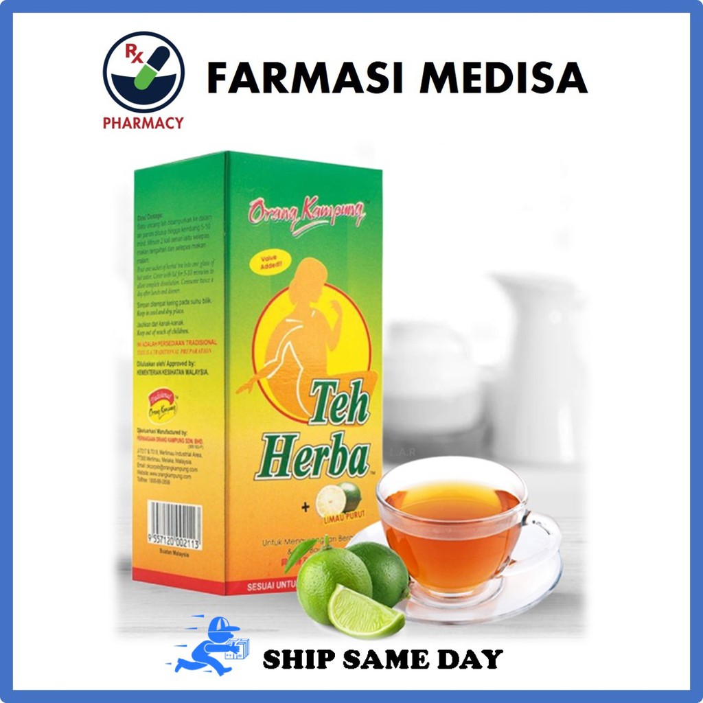 Orang Kampung Teh Herba + Limau Purut 25s Turun Berat dan Bau Badan ...