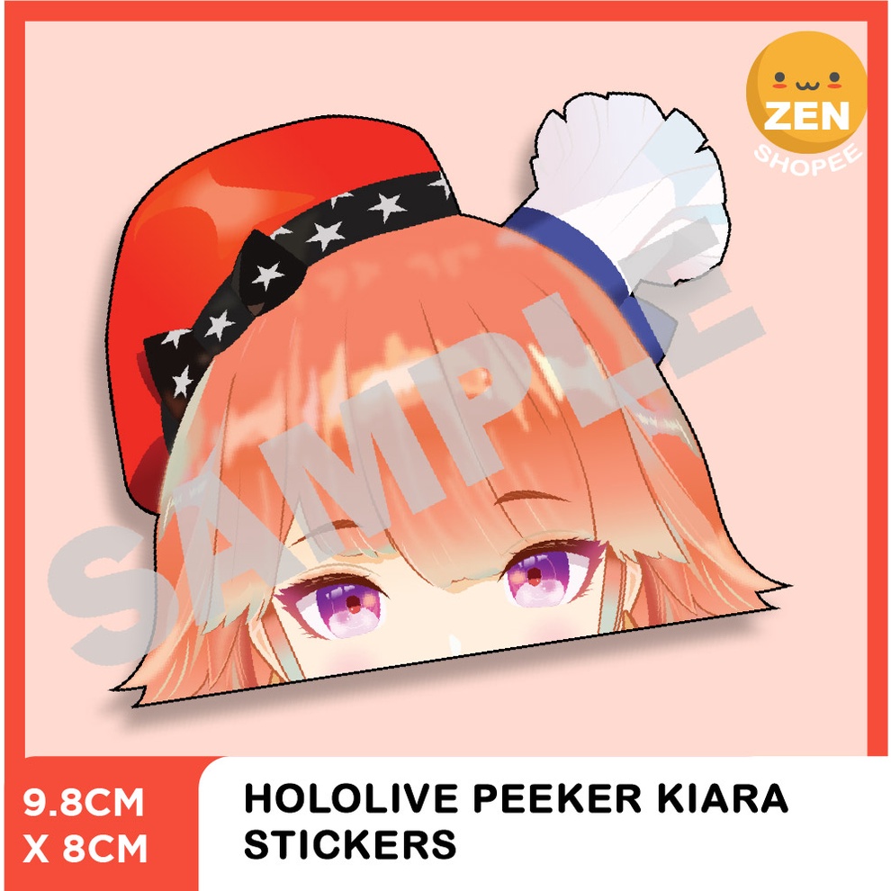 Hololive Kiara Peeker Sticker 8x9.8cm | Shopee Malaysia