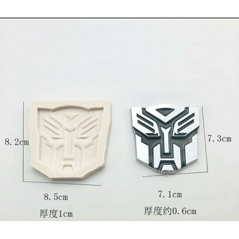 Transfomers Logo Silicon Mould Mold Chocolate Jellly Fondant Clay Kids ...