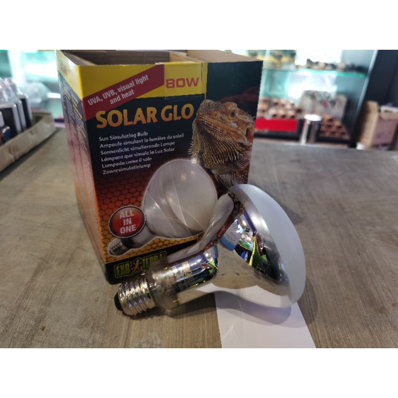exoterra solar glo uva, uvb, visual light and heat 80w | Shopee Malaysia