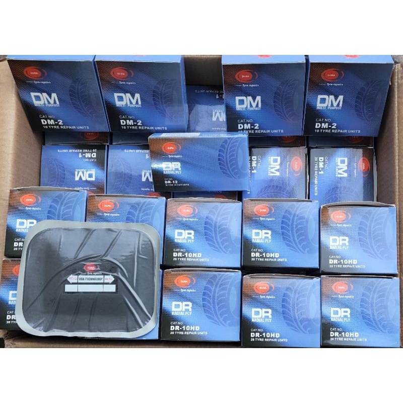Dura Tire Repair Patches Tayar Bocor Penampal Tip Top Tayar Pancit U.S ...