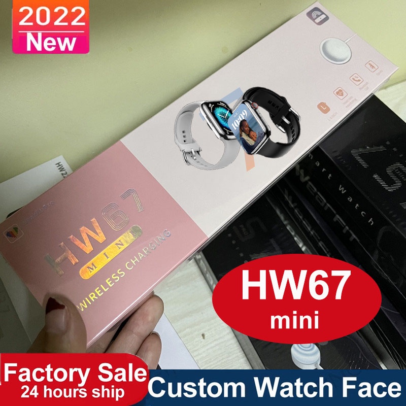 HW67 mini Smart Watch 40mm Double Button Wireless Charger Custom Dial ...