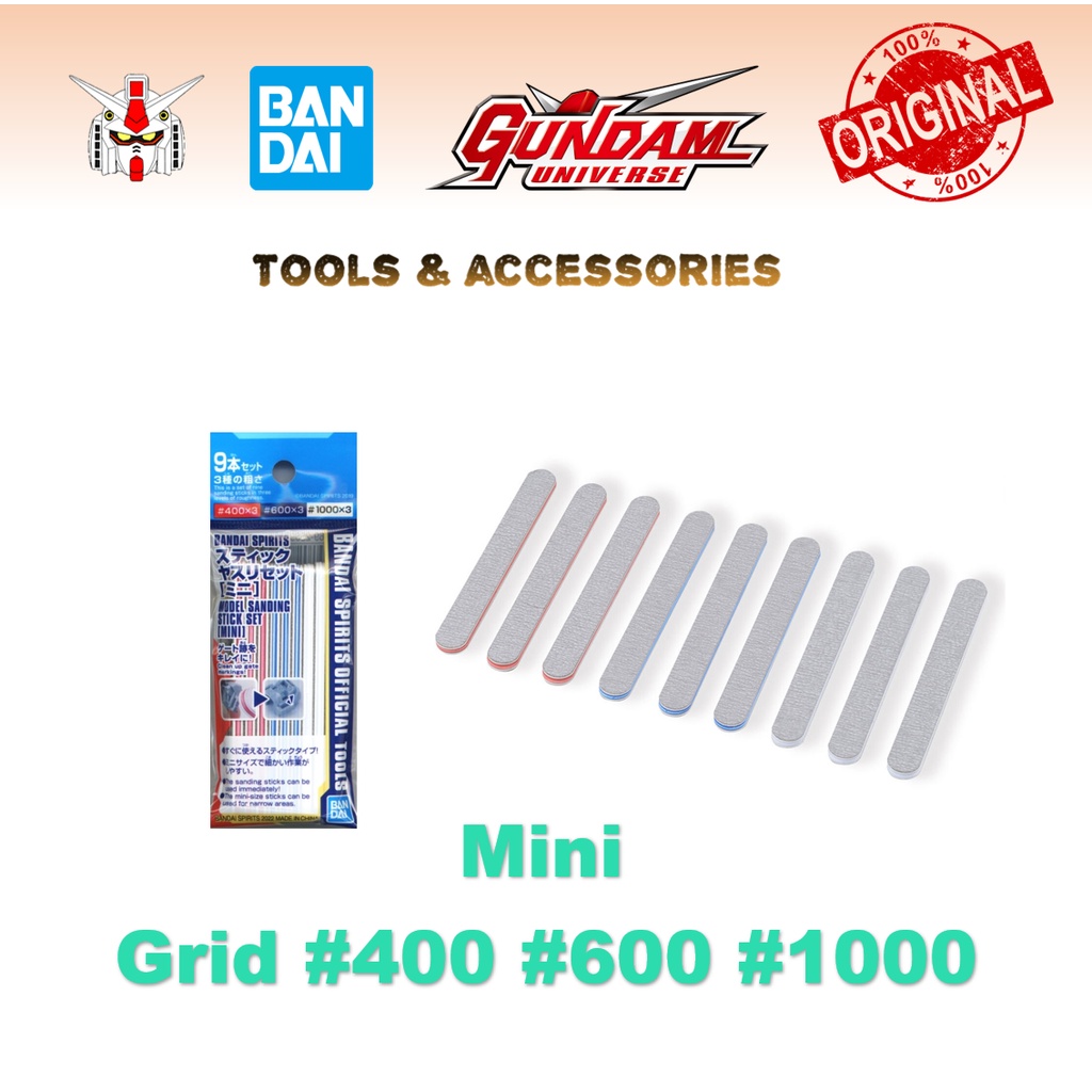 Bandai Spririts Model Sanding Mini Stick Set Roughness 6 in 1 Polish ...