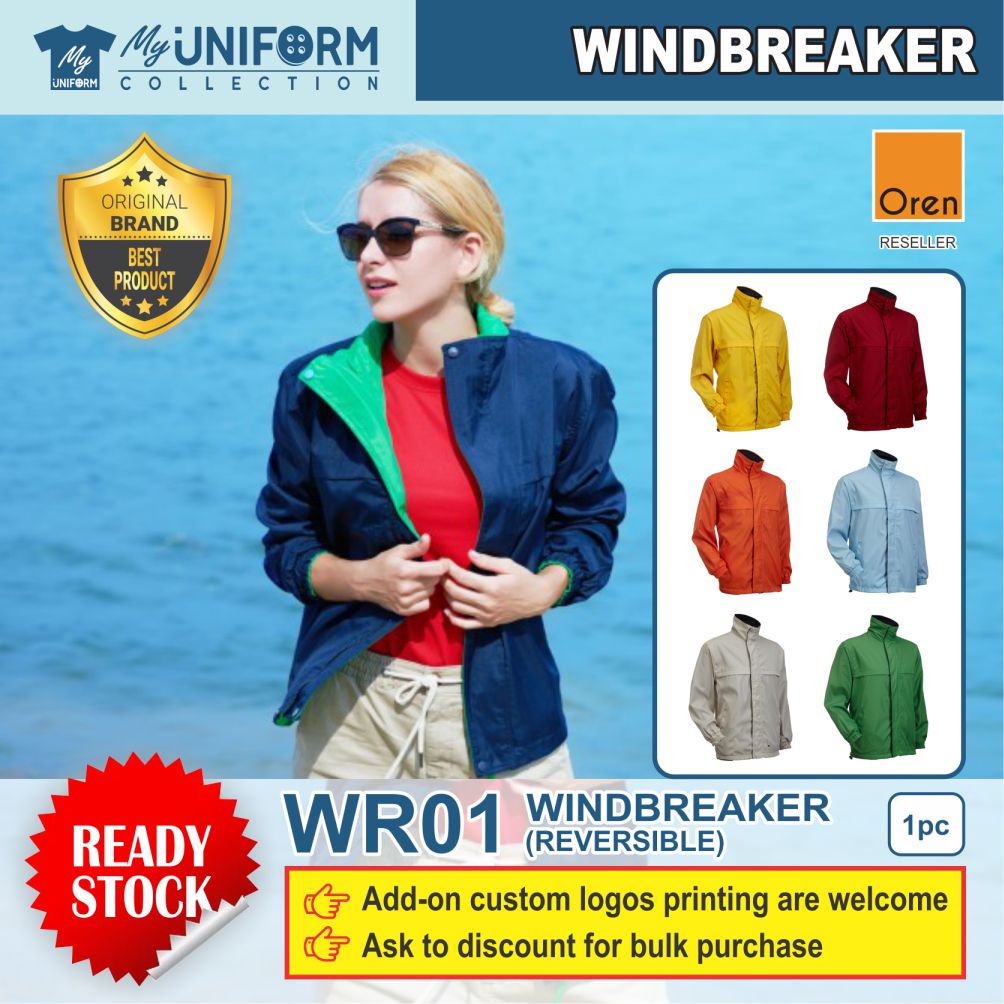 [Original Brand] Oren Sport WR01 Unisex Reversible Windbreaker ...