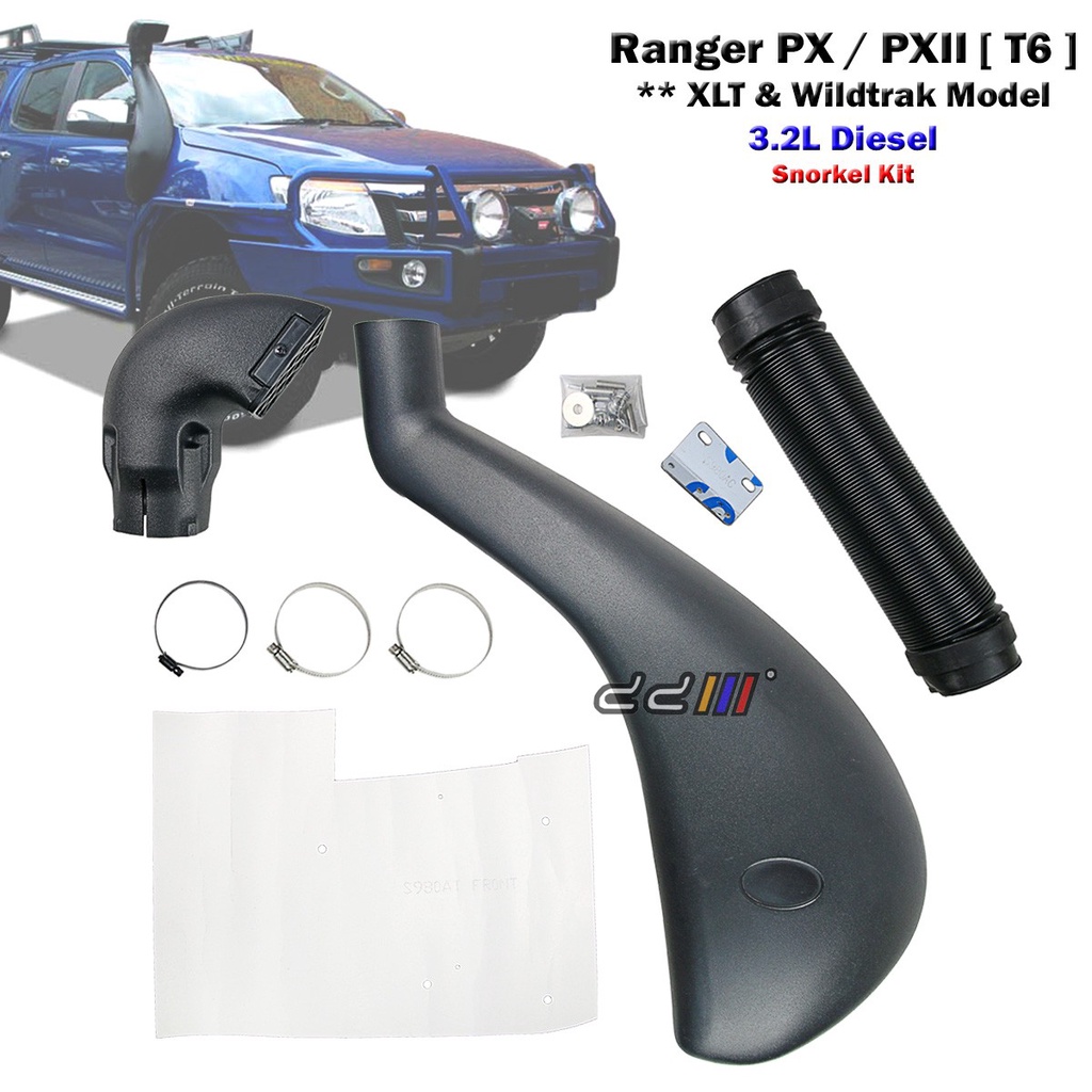 4x4 Off Road Snorkel Kit For Ford Ranger T6 T7 PX XLT Wildtrak 3.2L ...