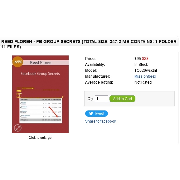 Reed Floren - FB Group Secrets (Total size: 347.2 MB Contains: 1 folder ...