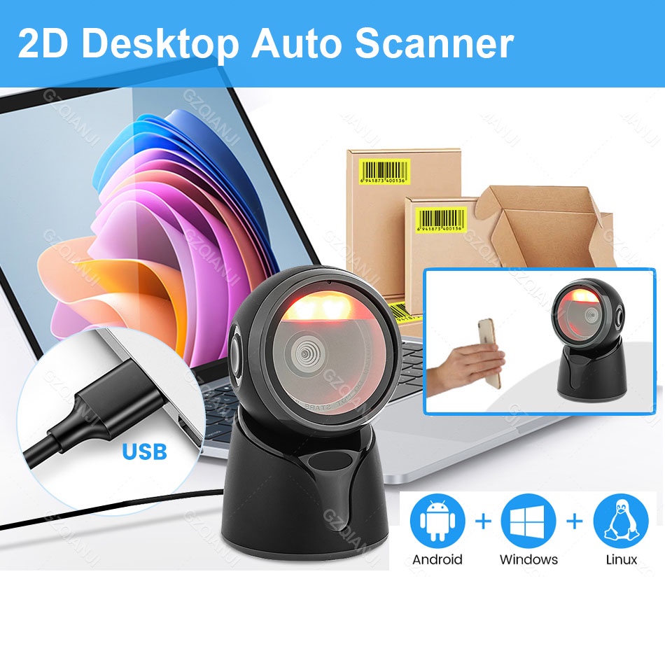 High Speed Platform 2D Barcode Scanner Image Platform Desktop Scanner ...