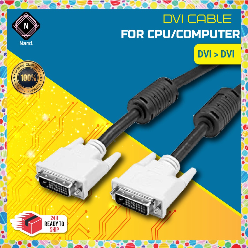Original Dell DVI to DVI Cable Length: 1.8m | Shopee Malaysia