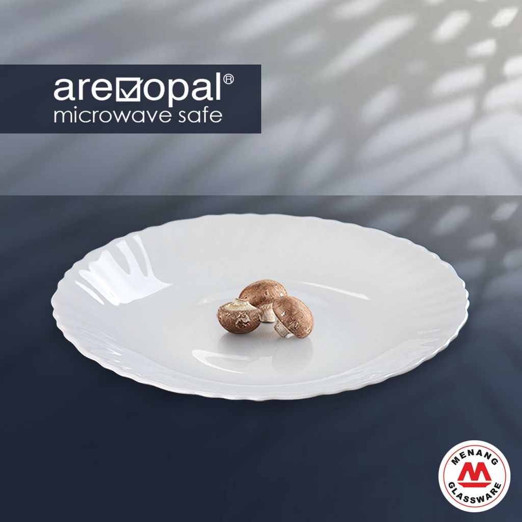areopal Milk White Pinggan Bujur 14" | Shopee Malaysia