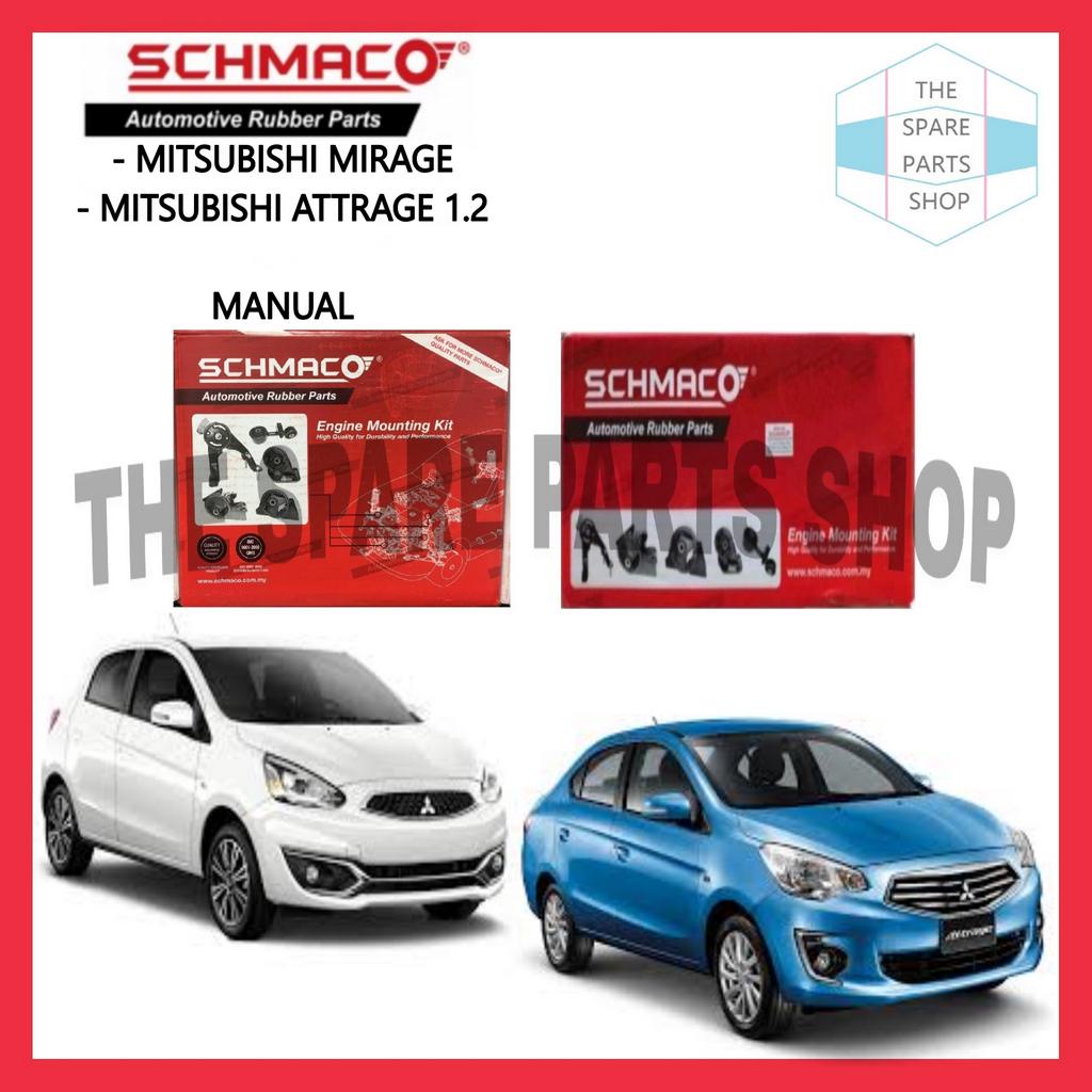 MITSUBISHI MIRAGE ATTRAGE 1.2 MANUAL SCHMACO ENGINE MOUNTING SET (3PCS ...