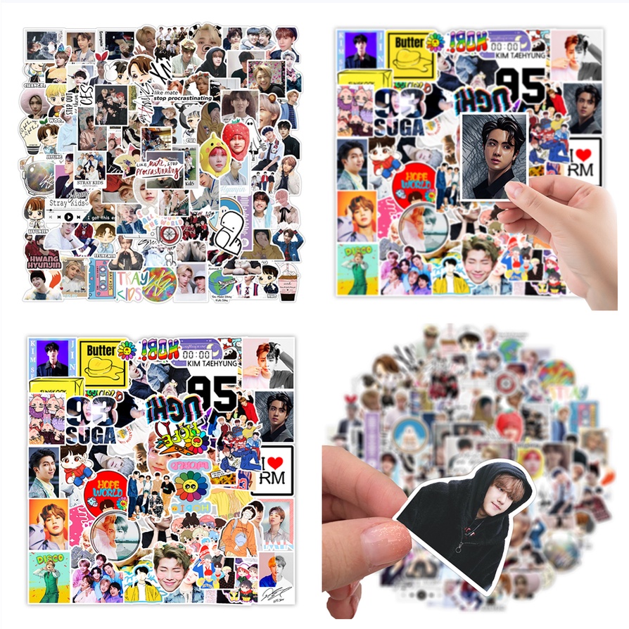 100/200PCS Cartoon Stray Kids Korea Kpop Stickers for Laptop Guitar ...