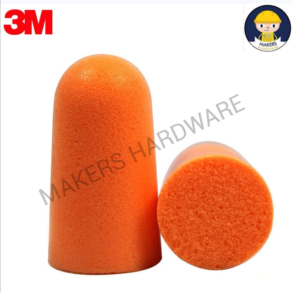 ORIGINAL 3M 1100 EAR PLUG (1 PAIR) - DISPOSABLE UNCORDED EARPLUG | Shopee Malaysia