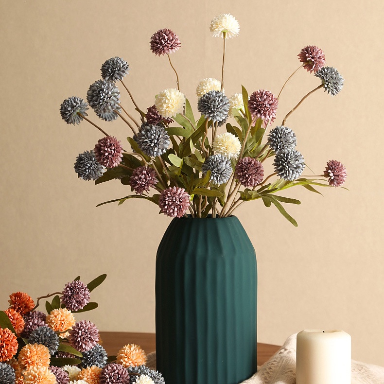 5 Head Artificial Dandelion Home Wedding Living Room Decoration ...