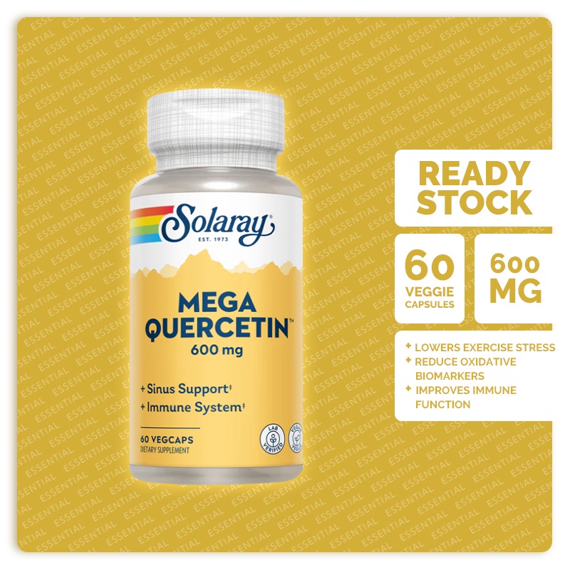 [Ready Stock] [EXP 11/2025] Solaray Mega Quercetin ( 600 mg ) ( 60 ...