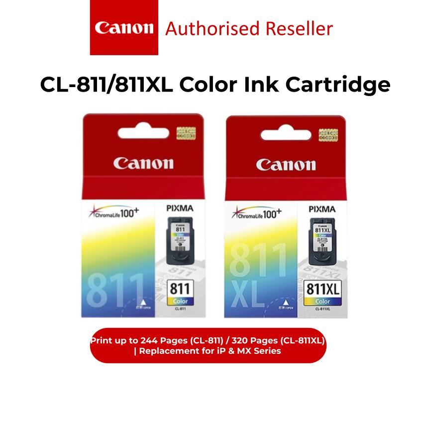 CANON CL-811 (9ml) / CL-811 XL (13ml) Color Ink Cartridge for Canon IP / MP / MX Series | Shopee ...