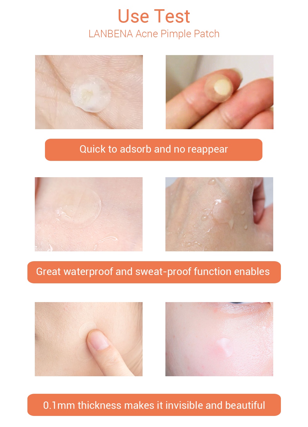 LANBENA Acne Pimple Patch Daily Use Face Mask Invisible Acne Sticker ...