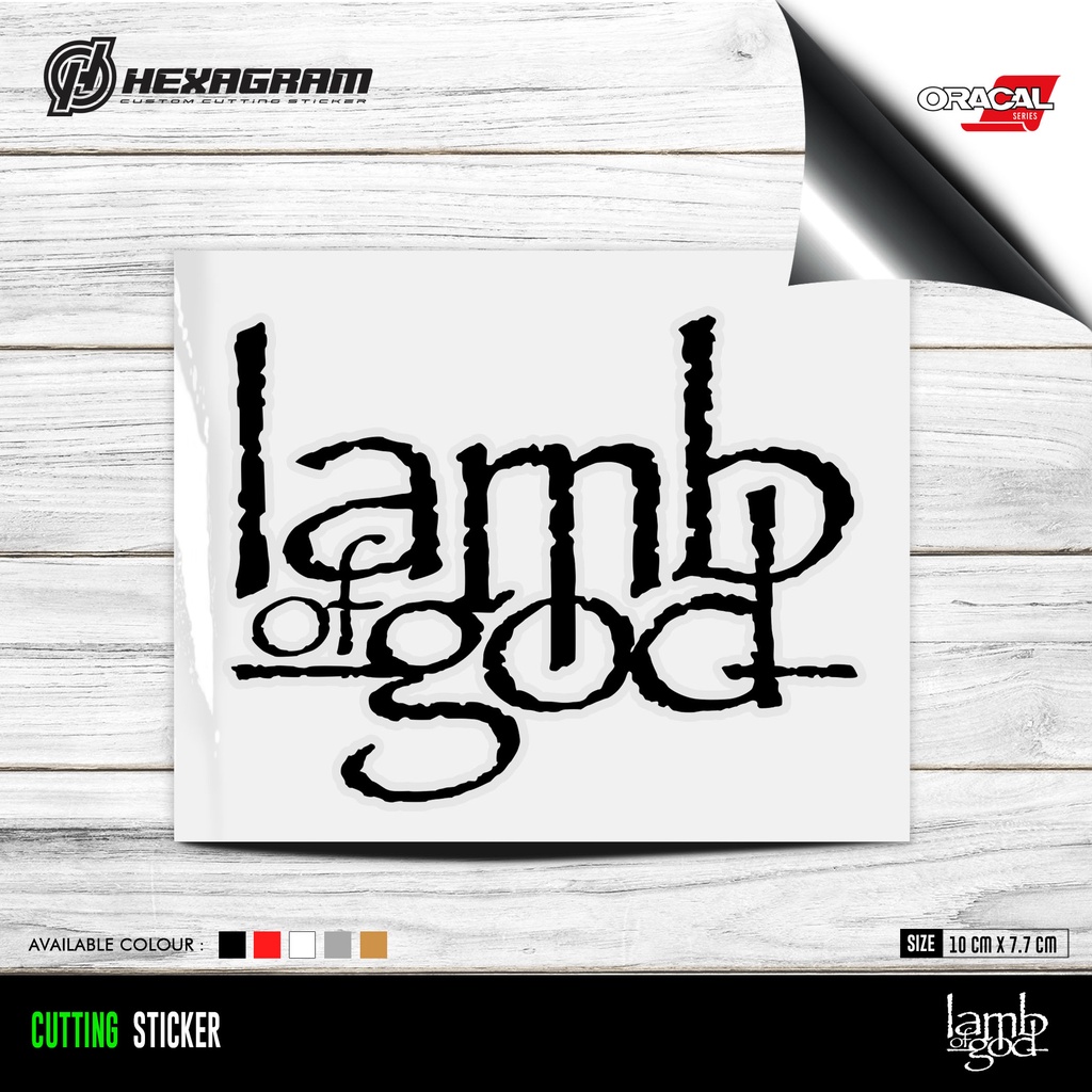 Cutting Sticker Band Lamb of God logo | Lamb of God Band logo Cutting ...