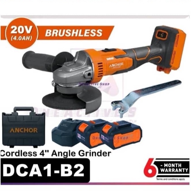 ANCHOR BRUSHLESS ANGLE GRINDER CORDLESS 4" DCA1-B2 | Shopee Malaysia