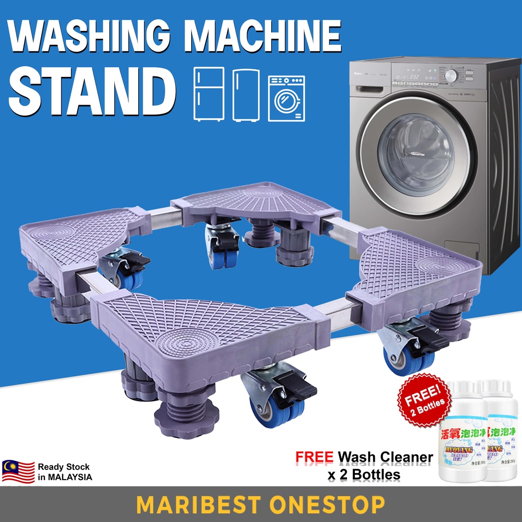 Adjustable Washing Machine Stand Base Roller Leg Stand Washing Machine ...