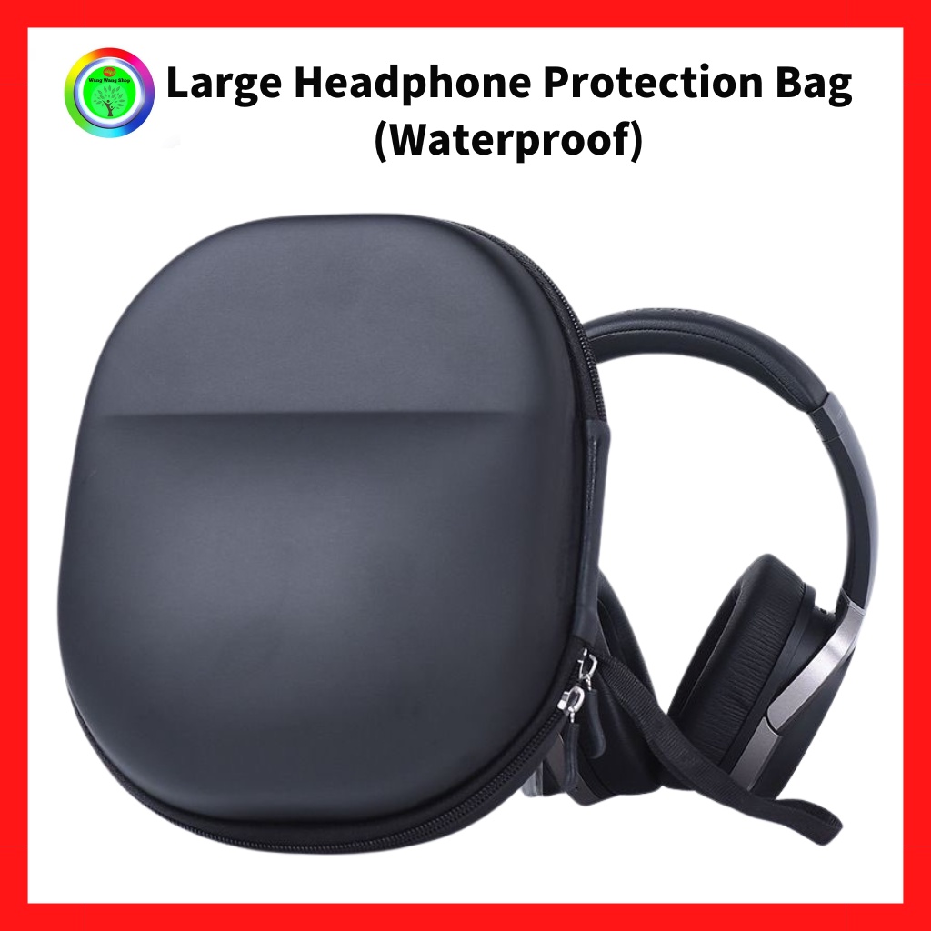 Large Headphone Protection Bag (Waterproof) (Hard Case)(EVA)(Over-The ...
