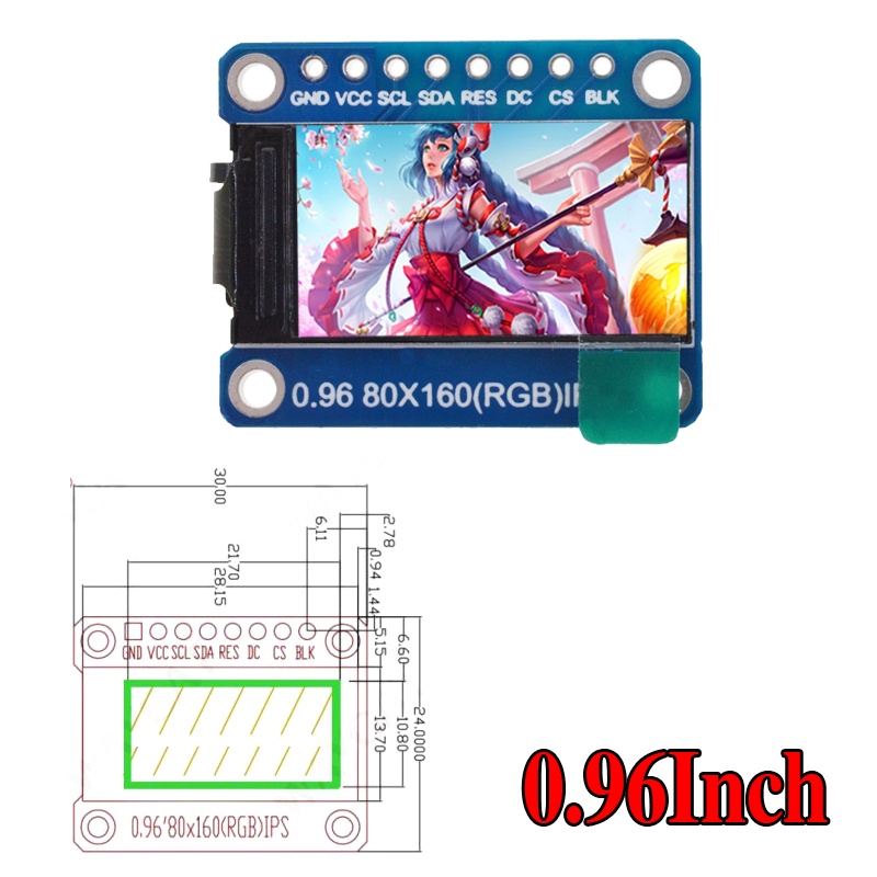 Tft Display 0 96 1 3 1 44 1 8 Inch Ips 7p Spi Hd 65k Full Color Lcd Module St7735 St7789 Drive