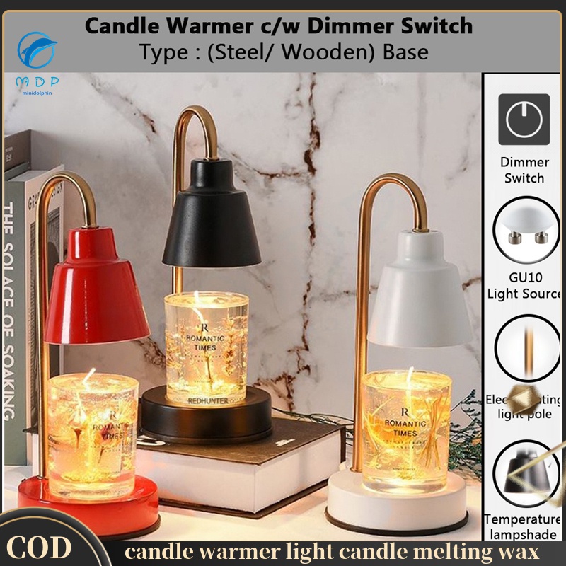 【COD】 For Bedroom Candle Warmer Dimmable Light Control Warmer Melting ...