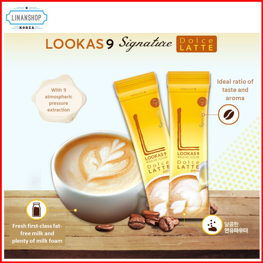 [KOREA] Lookas 9 5 sitcks /Maxim Kanu instant stick coffee / Latte ...