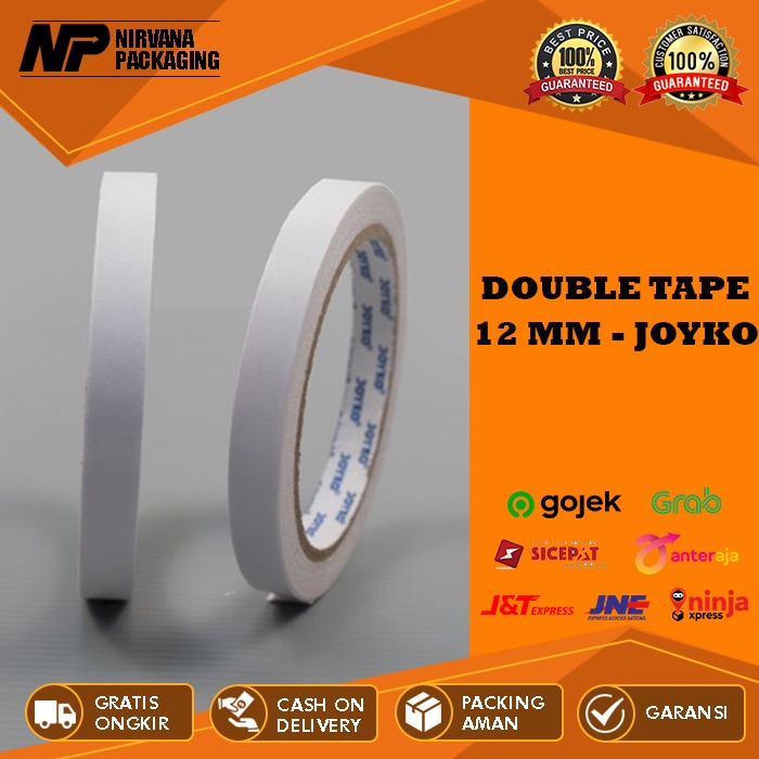 Double TAPE DOBEL TIP 12 MM X 15 YARD JOYKO TAPE DAIMARU QUALITY ...