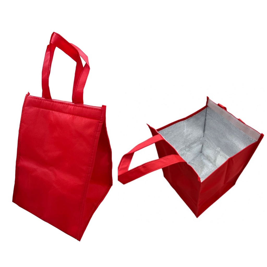 Food Delivery Bag with velcro cooler bag Insulated Bag Ready Stock ...