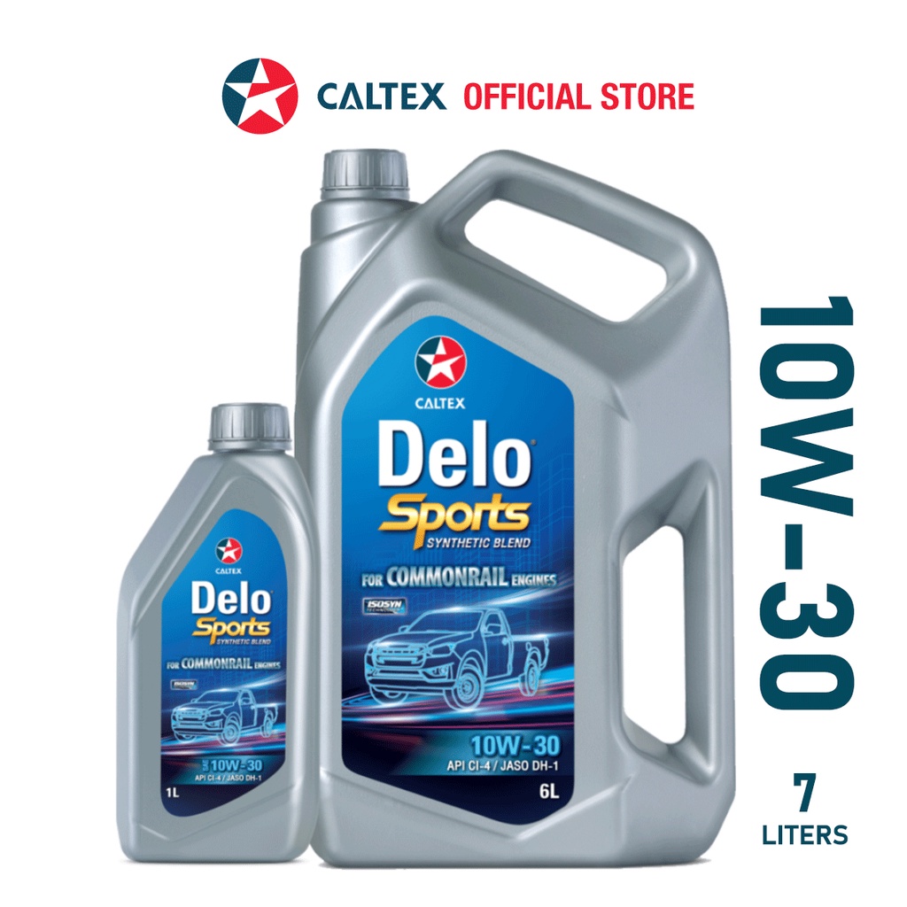 CALTEX Delo Sports Synthetic Blend SAE 10W-30 API CI-4 Semi Synthetic ...