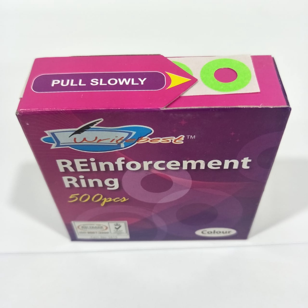 Reinforcement Rings 500pcs - Transparent / White / Yellow / Green ...