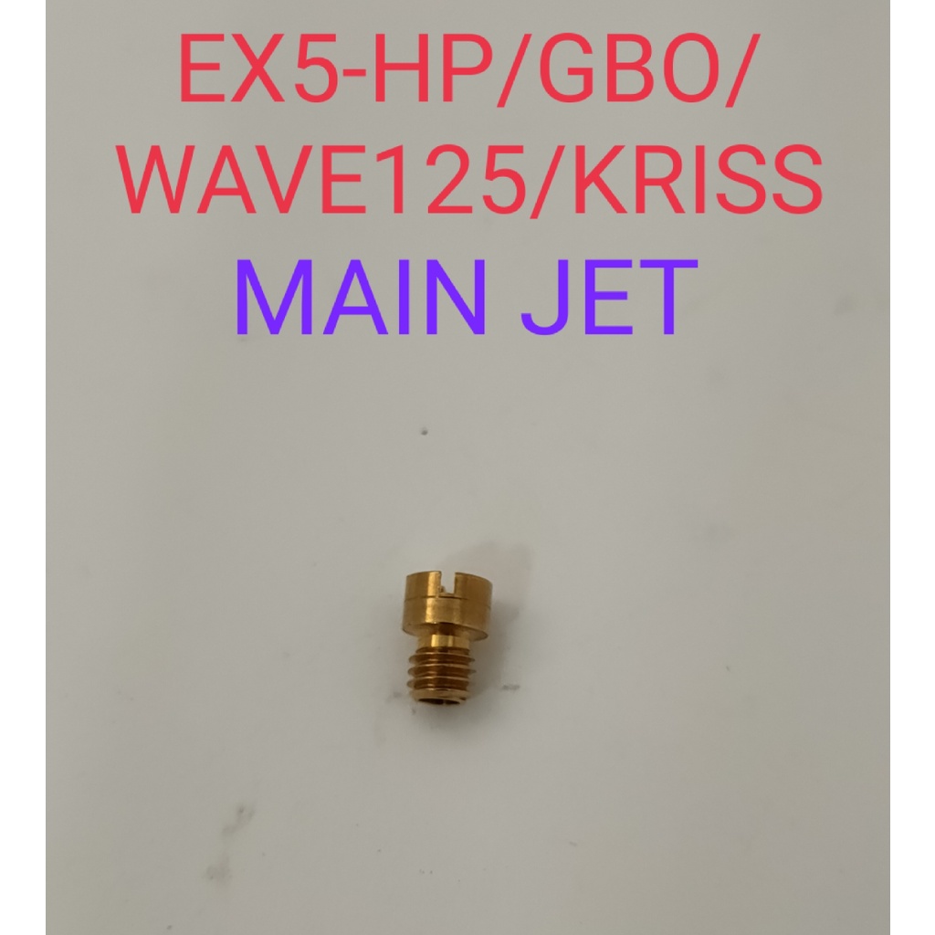 EX5-HIGH POWER/GBO/WAVE125/KRISS MAIN JET / A CLASS | Shopee Malaysia